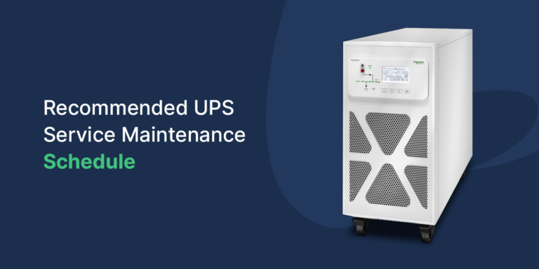 Uninterruptible Power Supply Preventive Maintenance Schedule